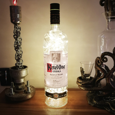 Vodka Bottle Lights: Retro Style Media