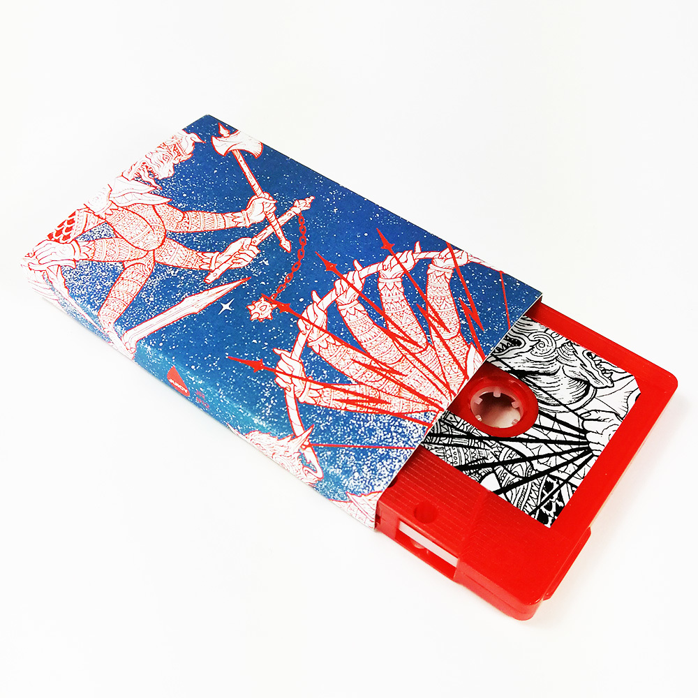 Cassette tape O-cards with full colour printing - Retro Style Media