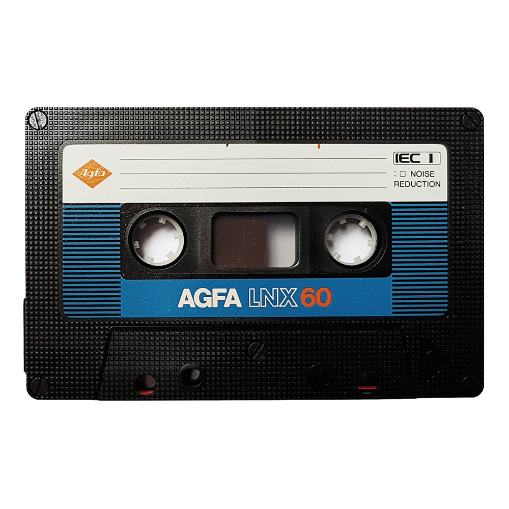 AGFA LNX60 ferric blank audio cassette tapes - Retro Style Media