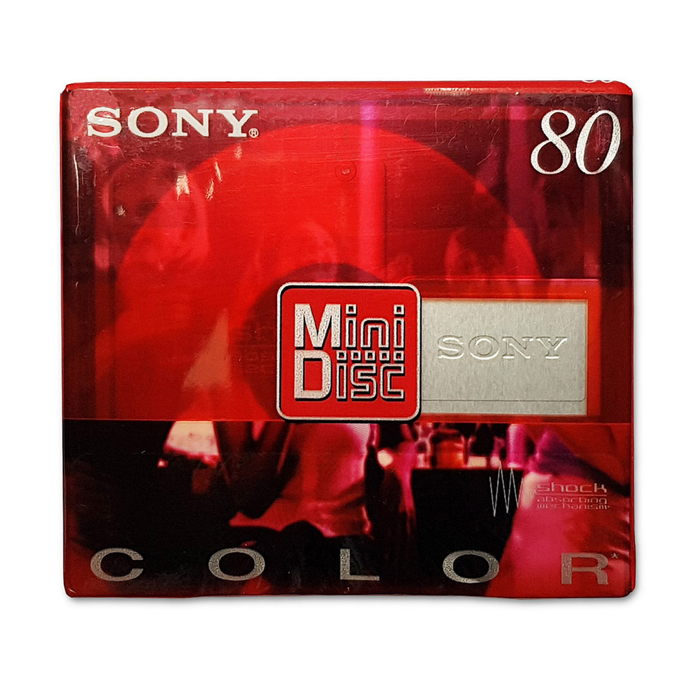 Sony MiniDisc Shock red 80 minutes - Retro Style Media