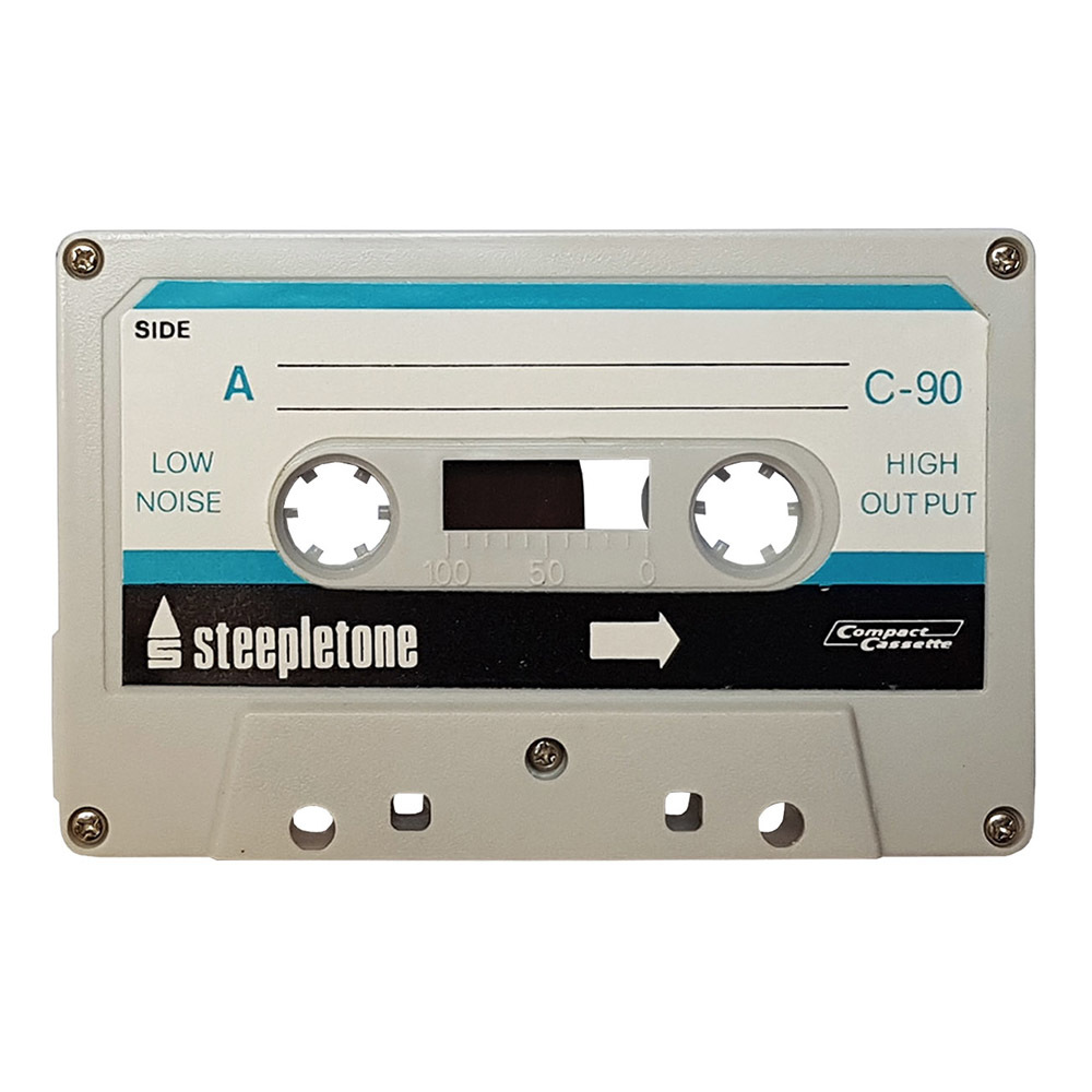 Steepletone C90 ferric blank audio cassette tapes - Retro Style Media