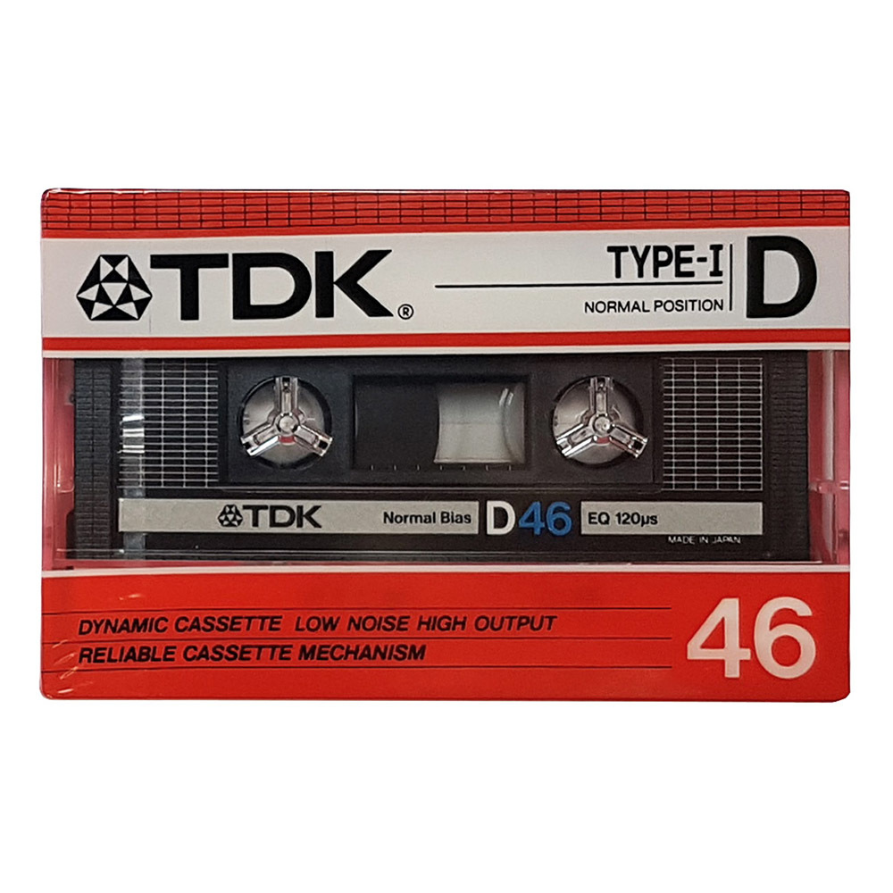 TDK D46 (1984-86) era ferric blank audio cassette tapes - Retro Style Media