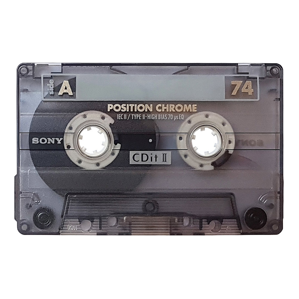 Sony CDit II C74 chrome blank audio cassette tapes - Retro Style Media
