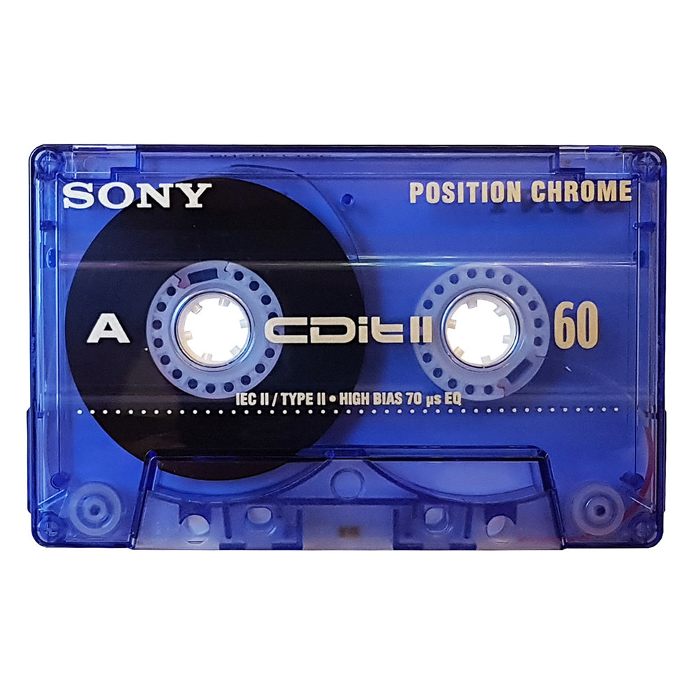 Sony CDit II 60 chrome slide case blank audio cassette tapes - Retro ...