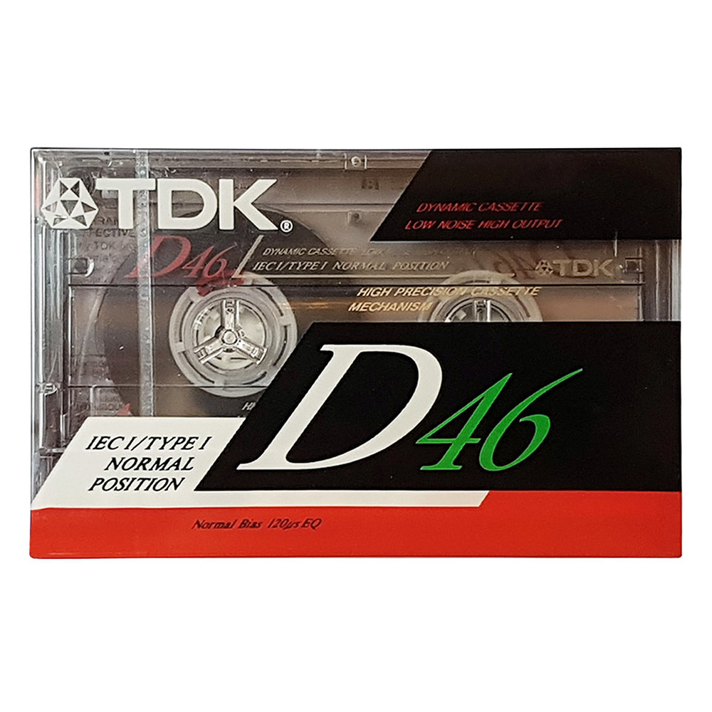 TDK D46 (1990-95) ferric blank audio cassette tapes - Retro Style Media