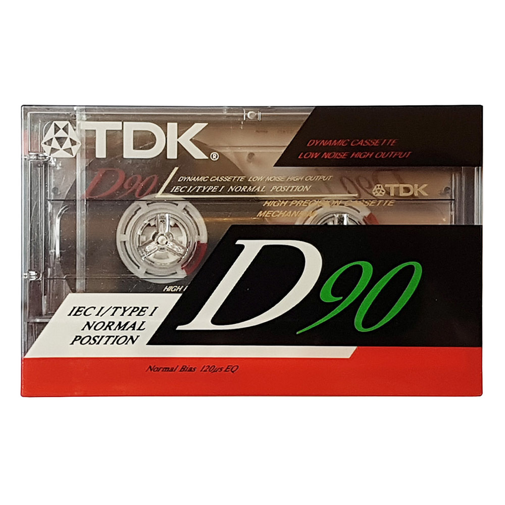 TDK D90 (1990-95) ferric blank audio cassette tapes - Retro Style Media