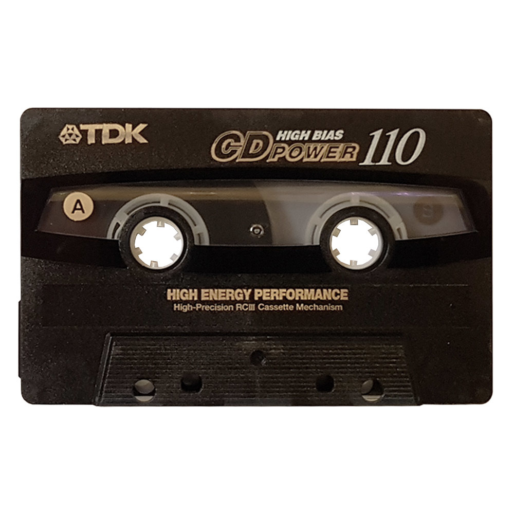 TDK CD Power 110 (2001) minute chrome blank audio cassette tapes - Retro Style Media