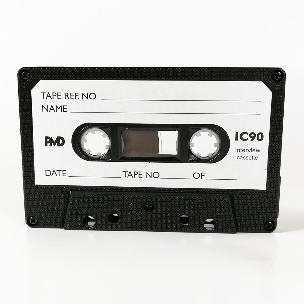 Police Interview C90 ferric blank audio cassette tapes - Retro Style Media