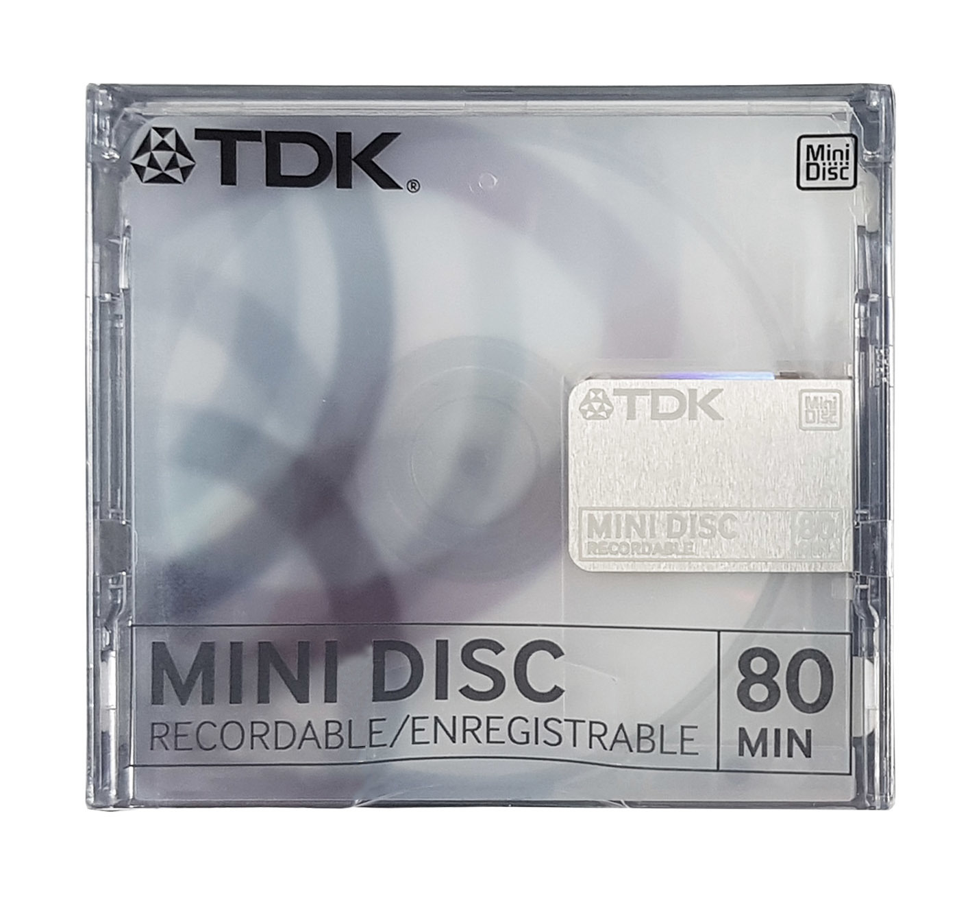 TDK MiniDisc grey 80 minutes - Retro Style Media