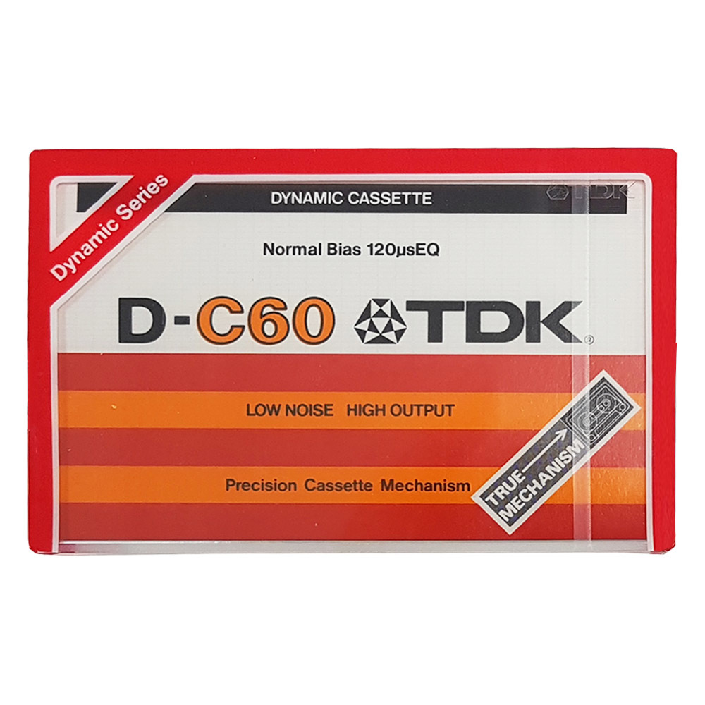 TDK D-C60 (1979) ferric blank audio cassette tapes - Retro Style Media