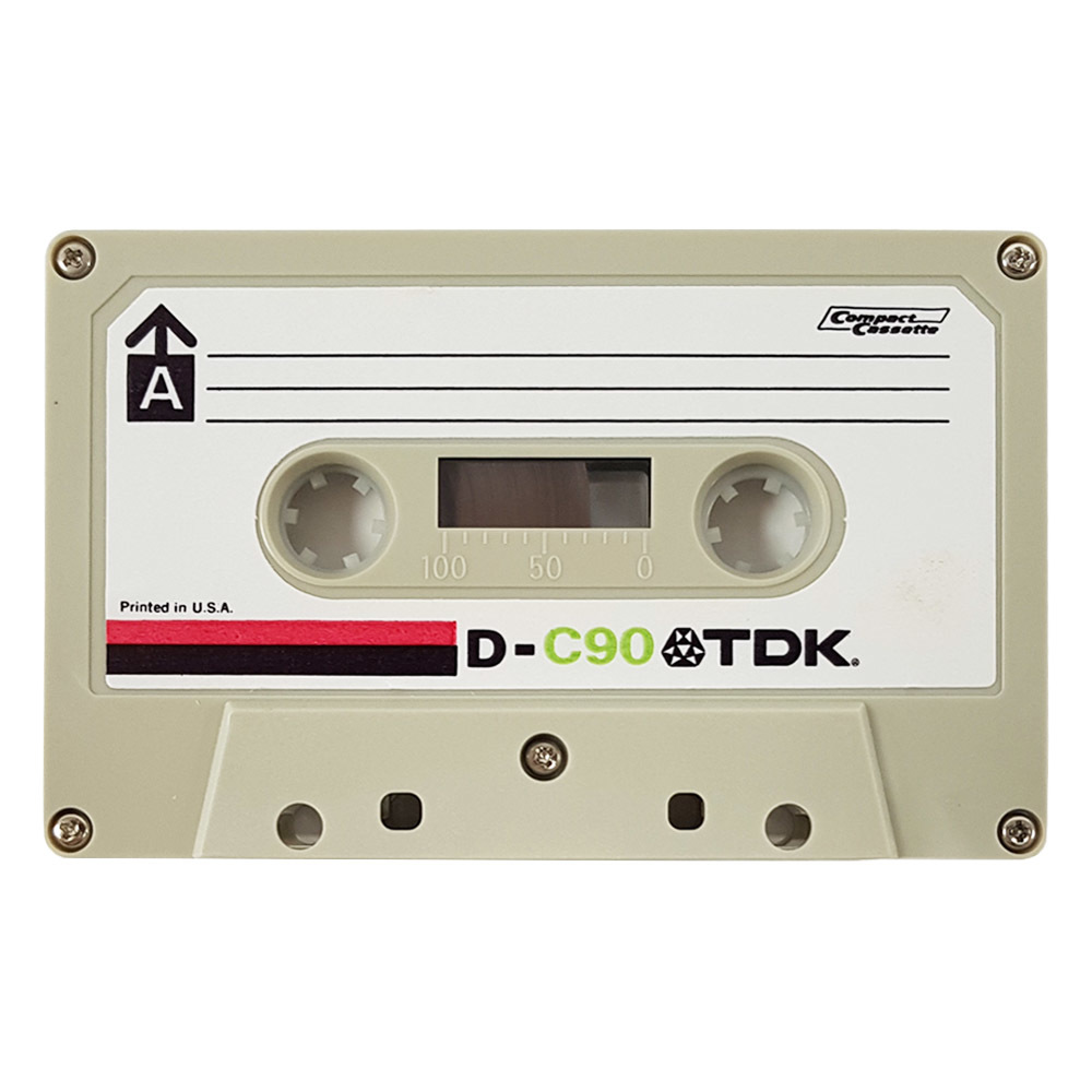 TDK D-C90 (1972-1977) ferric blank audio cassette tapes - Retro Style Media
