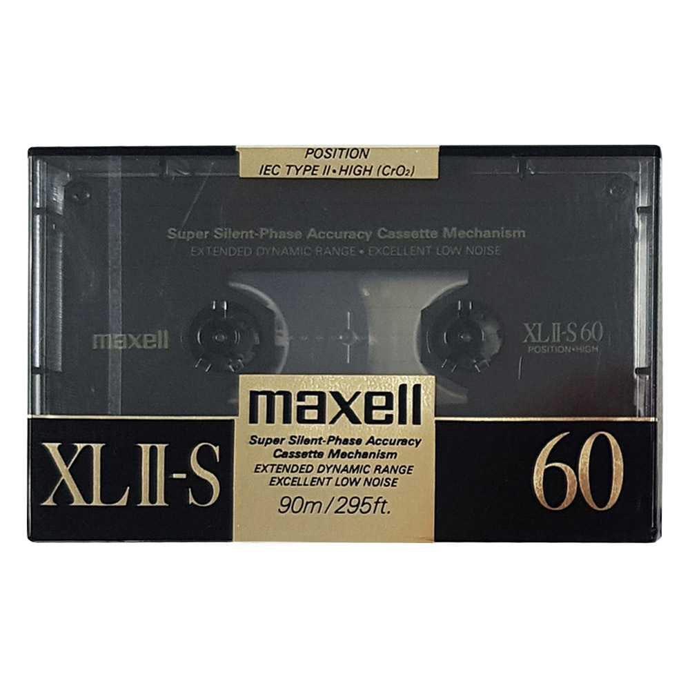 Maxell XLII-S 60 (1988-89) chrome blank audio cassette tapes - Retro Style Media