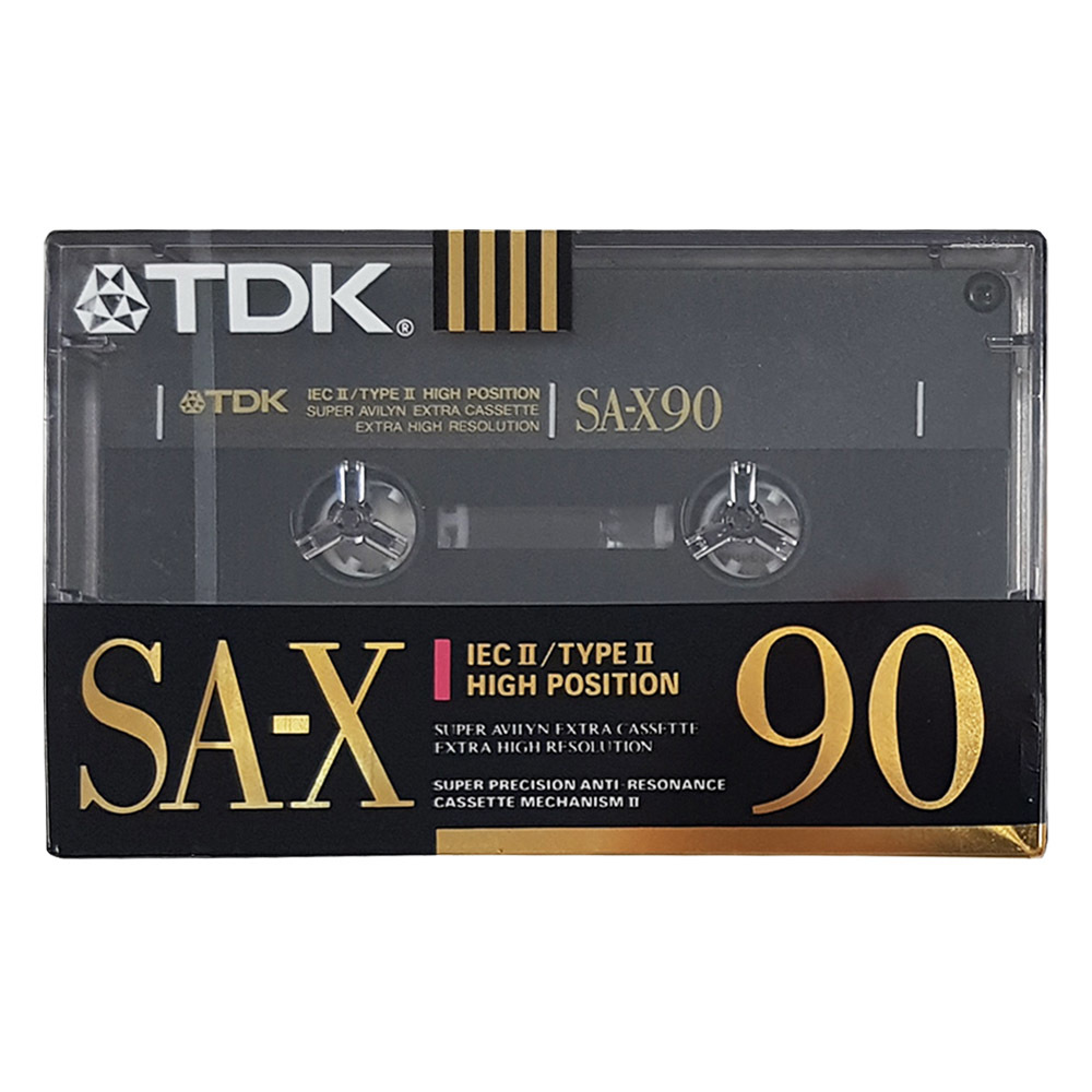TDK SA-X90 (1990-91) chrome blank audio cassette tapes - Retro Style Media