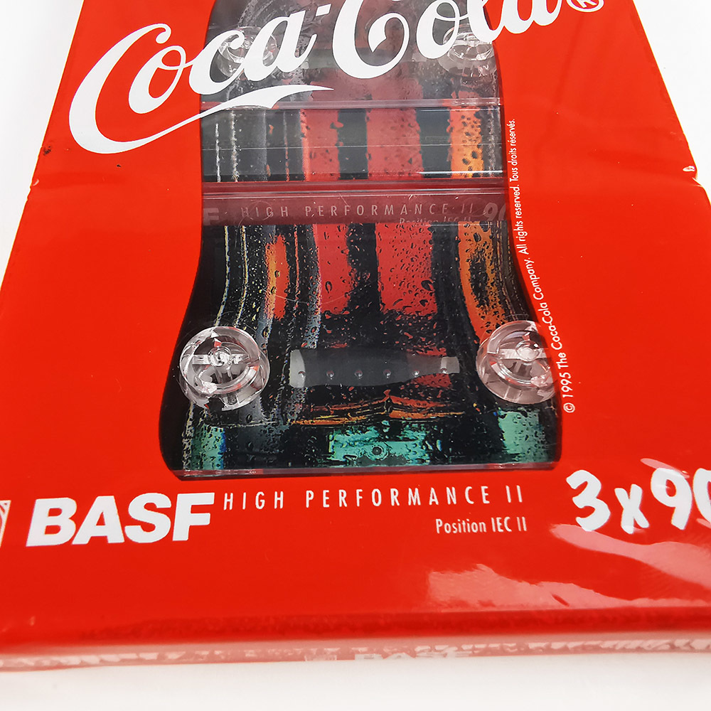 BASF Coca Cola triple C90 chrome cassette tape set - Retro Style Media