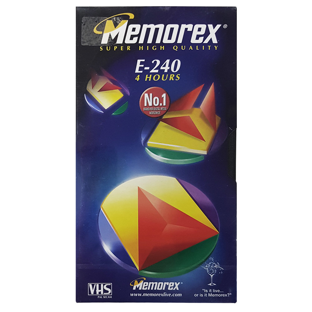 Memorex Super High Quality E-240 VHS cassette tape - Retro Style Media